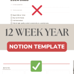 12 Week Year Method - How I plan my 12 Week Year in Notion